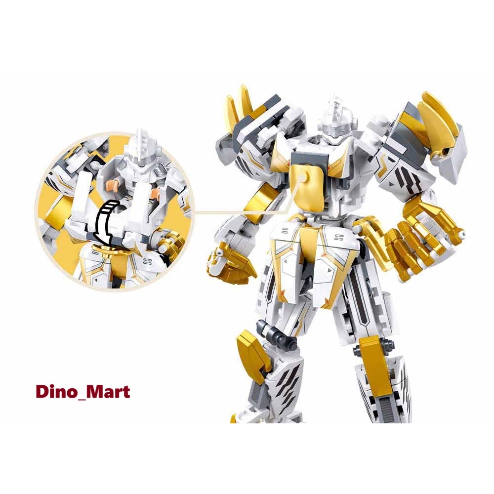 Sluban Brick Exosuit Robot White Tiger 2 in 1 The Classic ofMoutains ...