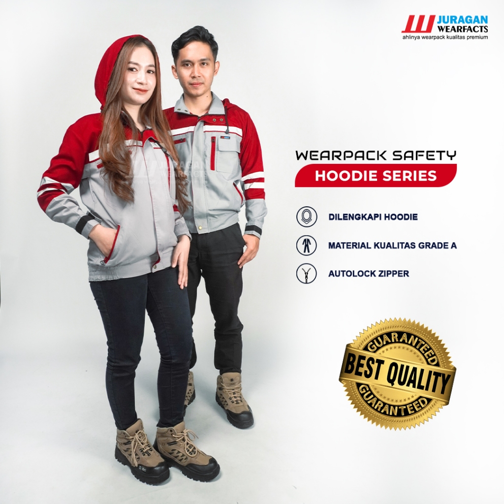 MERAH Juragan Wearfacts - All Weather Work Wearpack, Maroon Red, Gray ...