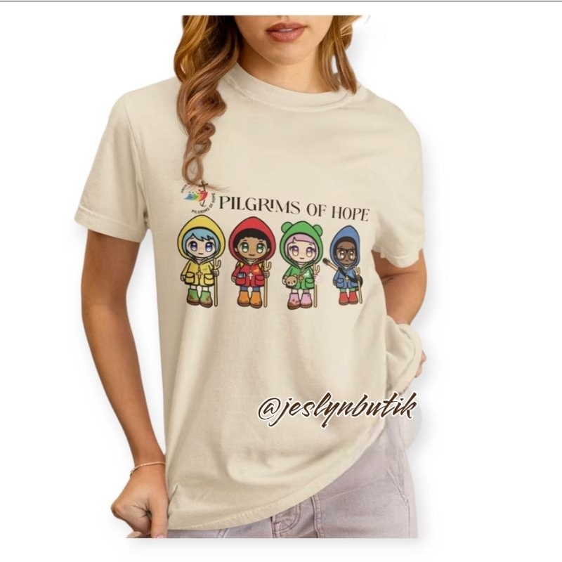 Kaos LUCI JUBILEE YEAR 2025 YEARS TSHIRT PILGRIMS OF HOPE YUBELIUM ...