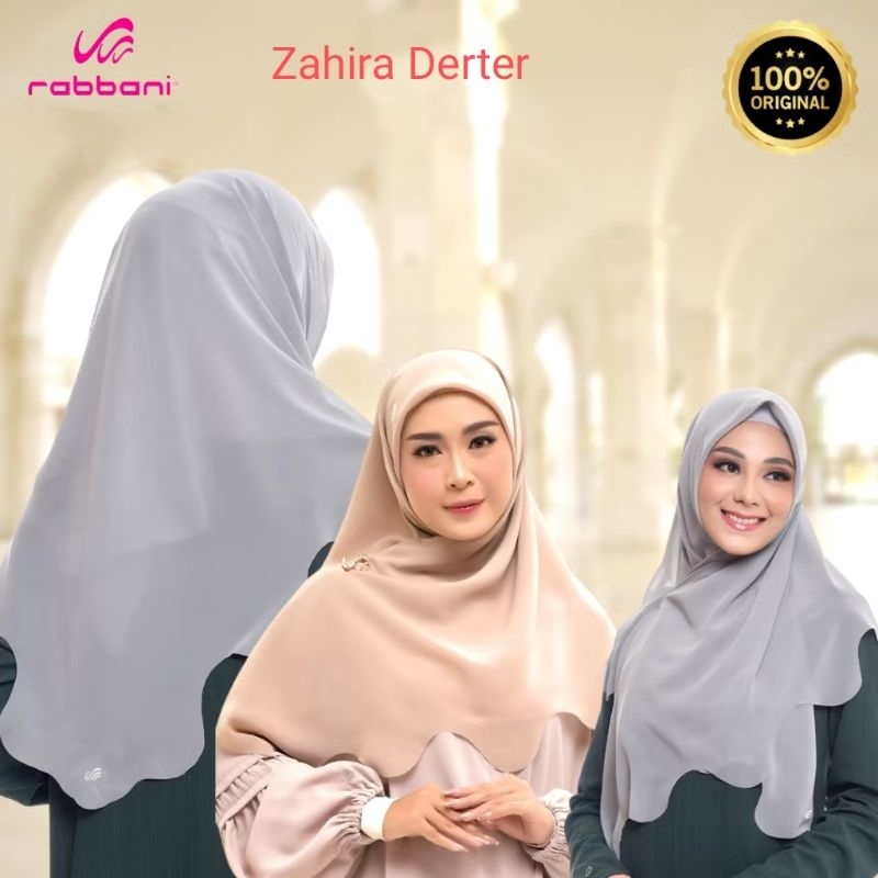 Rabbani ZAHIRA DERTER M large wave solder rectangular headscarf | Shopee Malaysia