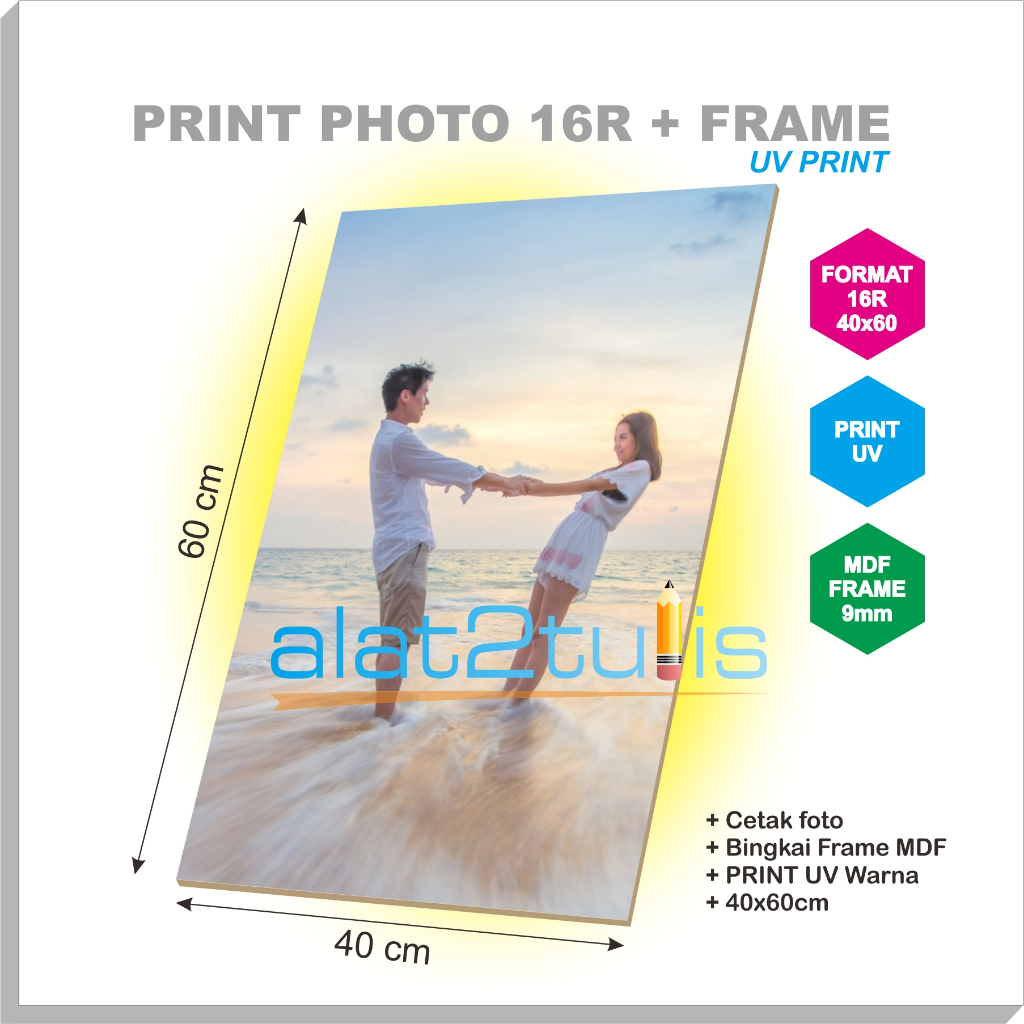Print Photo | Photo print 16R 40 X 60 CM + MDF FRAME | Shopee Malaysia