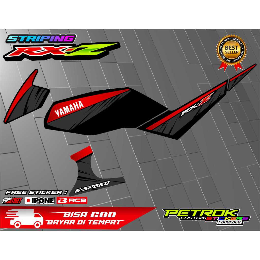 YAMAHA RX Z VARIATION STRIPING / STICKER LIST YAMAHA RXZ MOTORCYCLE ...