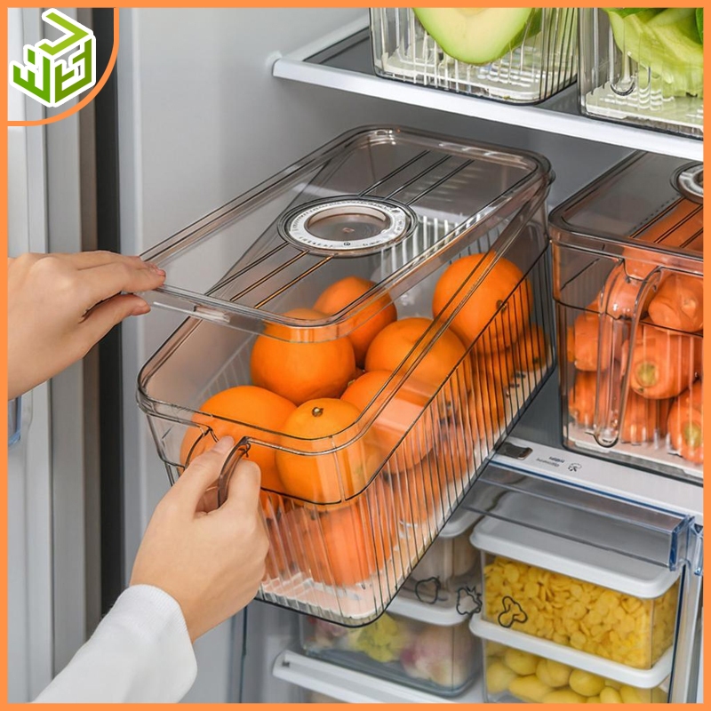 Refrigerator Food Rack Transparent Acrylic Container Storage Box ...