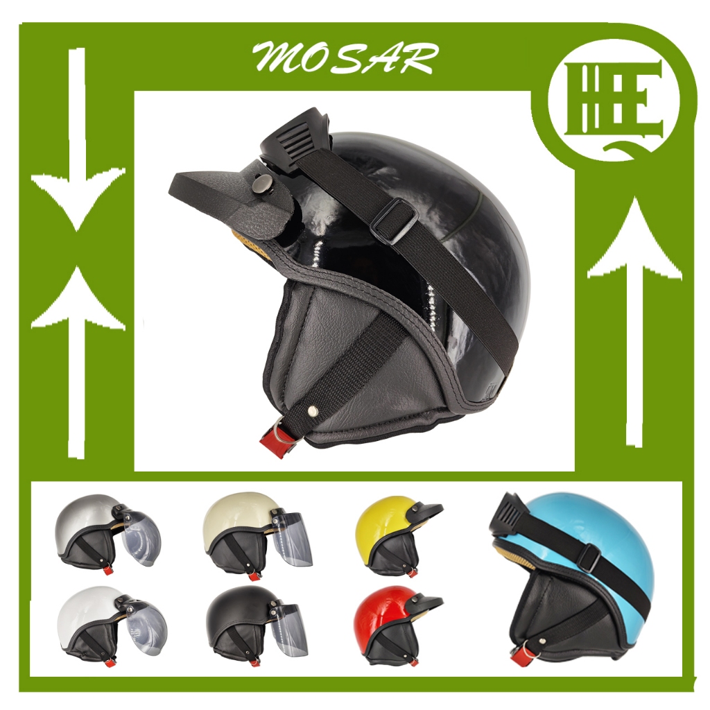 Mo2 MOSAR Spet Adult Retro Helmet | Shopee Malaysia