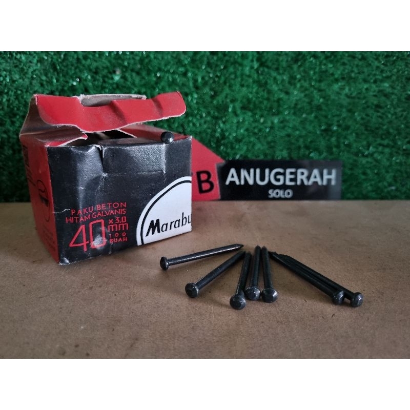 (1 Piece) BLACK CONCRETE NAILS 4cm (per pcs) | Shopee Malaysia