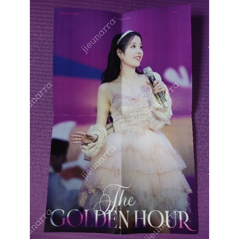 Iu Folded Poster Official DVD Concert The Golden Hour | Shopee Malaysia