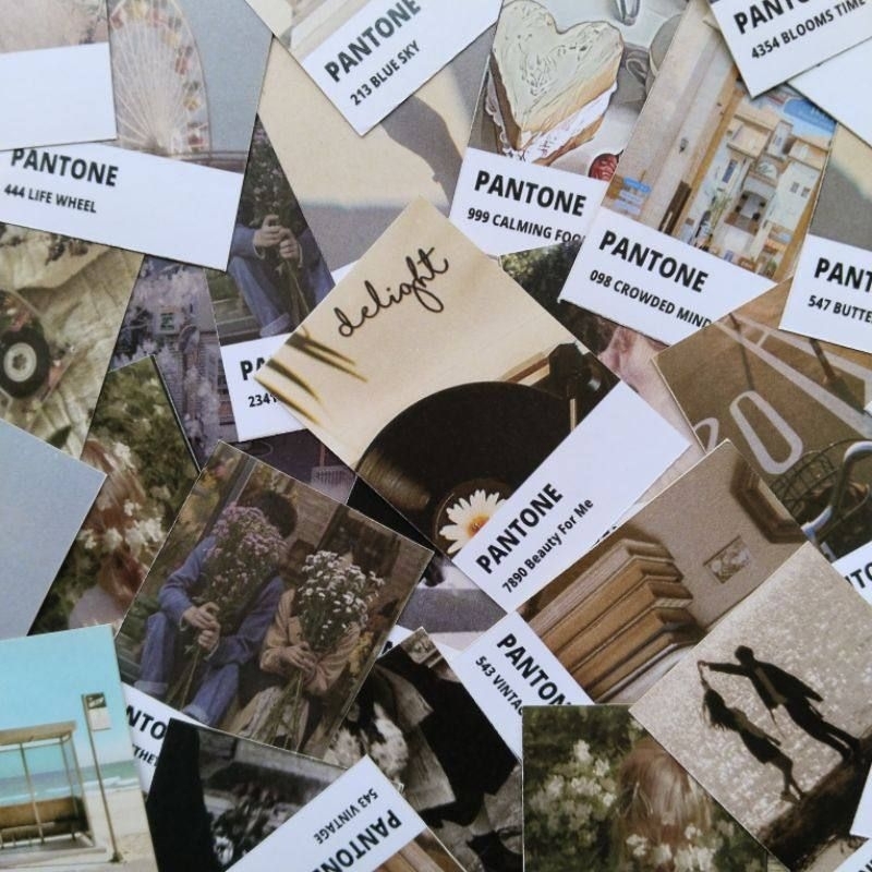 16pcs PANTONE RETRO Sticker Pack / Pantone sticker / Retro pantone ...