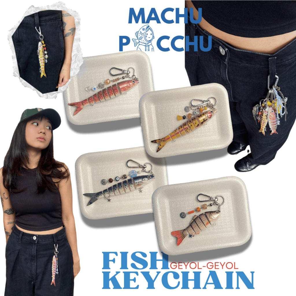 GANTUNGAN 【Ready】Fish Keychain by Machu Picchu | Fish Keychain | Fish ...