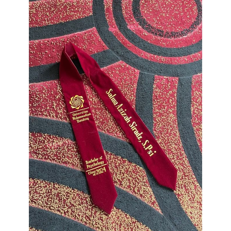 SUPER FAST (1 anniversary) Necklace Sash / Custom Graduation Stole ...