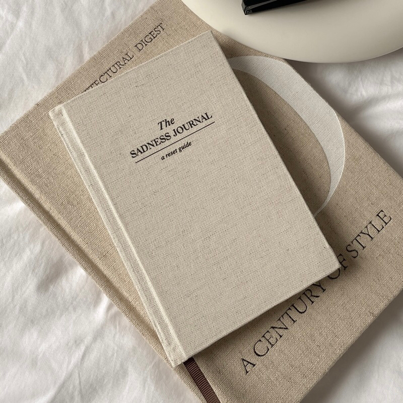 The Sadness Journal / Linen Journal Notebook / 5 Minutes Journal ...