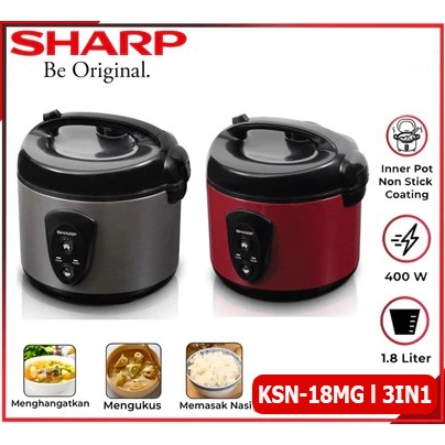 Sharp RICE COOKER / MAGIC COM KSN18MG / KSN-18MG / KSN 18 MG (1,8 LITER) | Shopee Malaysia