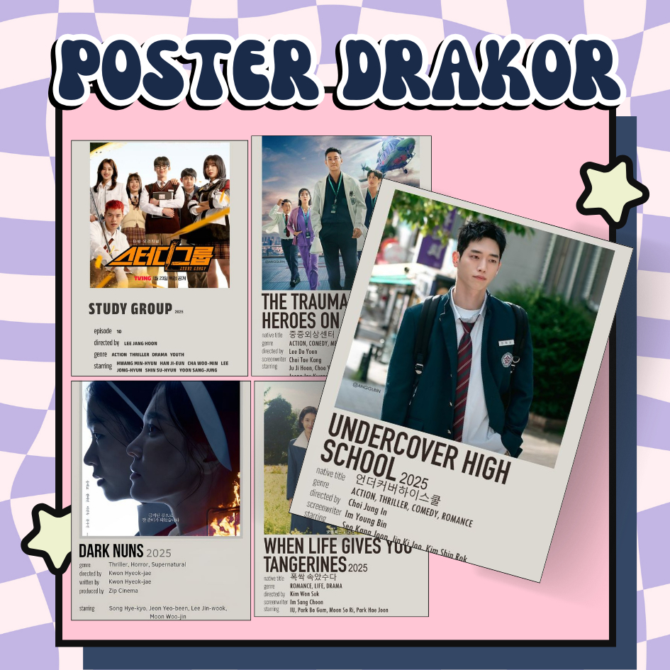 LATEST 2025 KDRAMA DRAKOR POSTER A5 A6 1 PACK GET 8 PCS CUSTOM | Shopee ...
