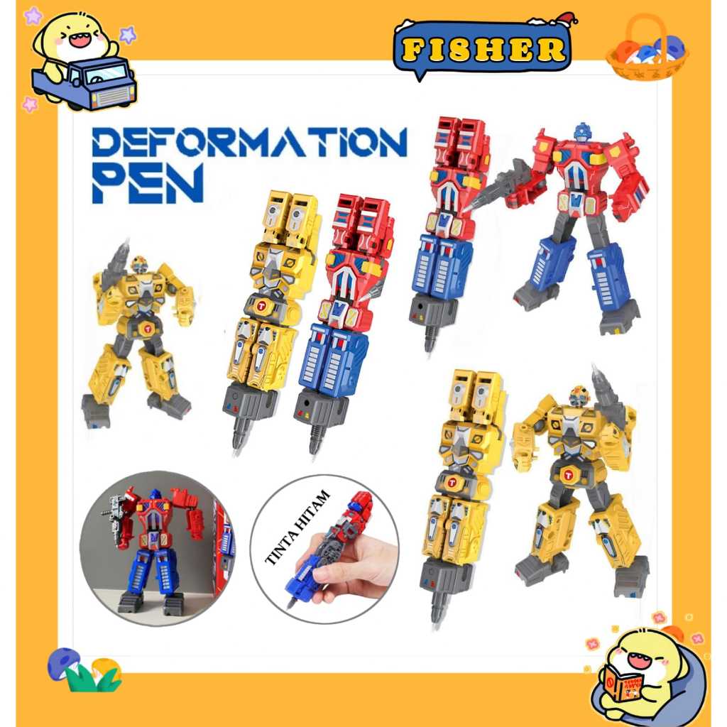 [FISHER] Deformation Pen | Transformers Robot Pen | Robotic Pen ...