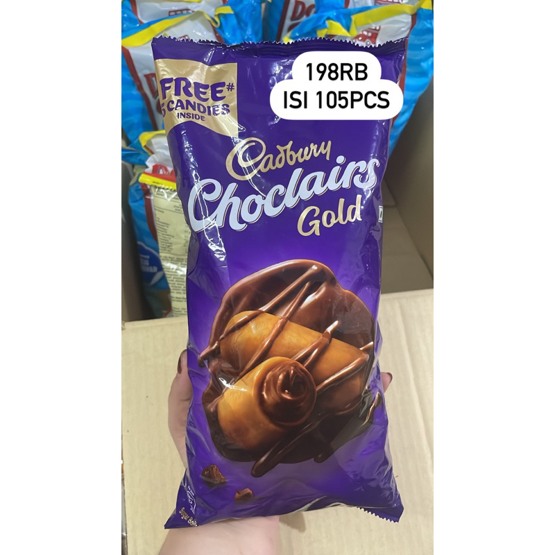 Cadbury Choclairs Chocolate Choco Eclairs contains 105 pcs | Shopee ...