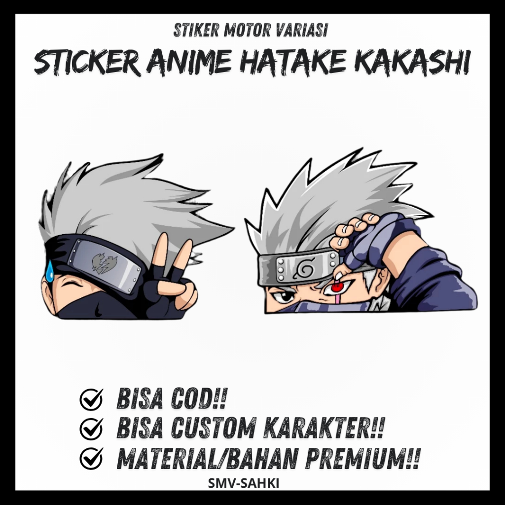 Kakashi Hatake anime Sticker Naruto Peeker Sticker | Shopee Malaysia