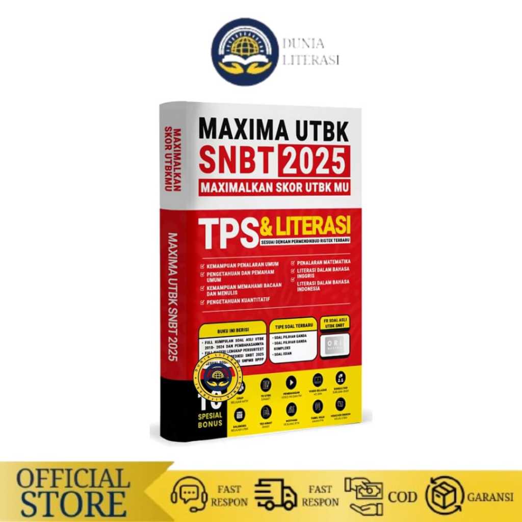 Book MAXIMA UTBK SNBT 2025 TPS AND LITERACY MAXIMUM OF UTBKMU SCORE ...