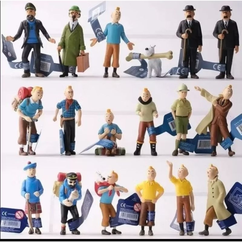 Original Tintin action figure set contains 6 pcs | Shopee Malaysia