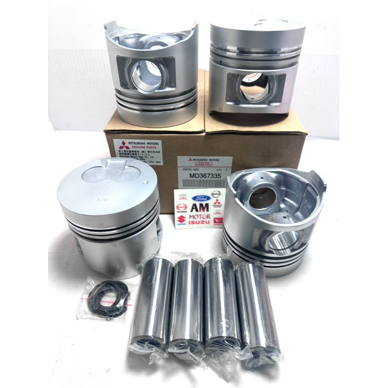 Piston ASSY OR SEHER COMPLETE MITSUBISHI 4D56 L300 DISEL DIESEL KUDA ...