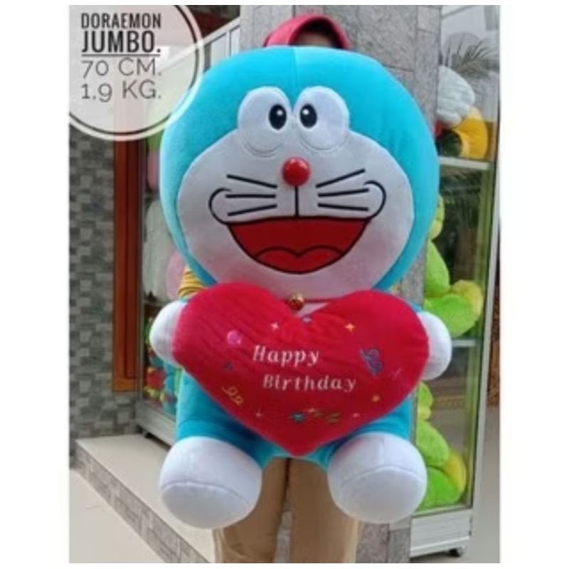 Cute 70 cm jumbo doraemon doll | Shopee Malaysia