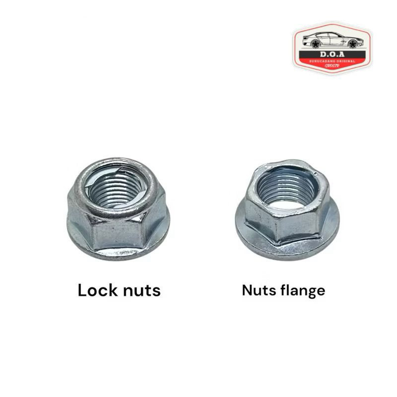 PLAIN WHEEL BOLT NUTS AND LOCK NUTS M12 KEY 17 ORIGINAL NUTS FLANGE HAT ...