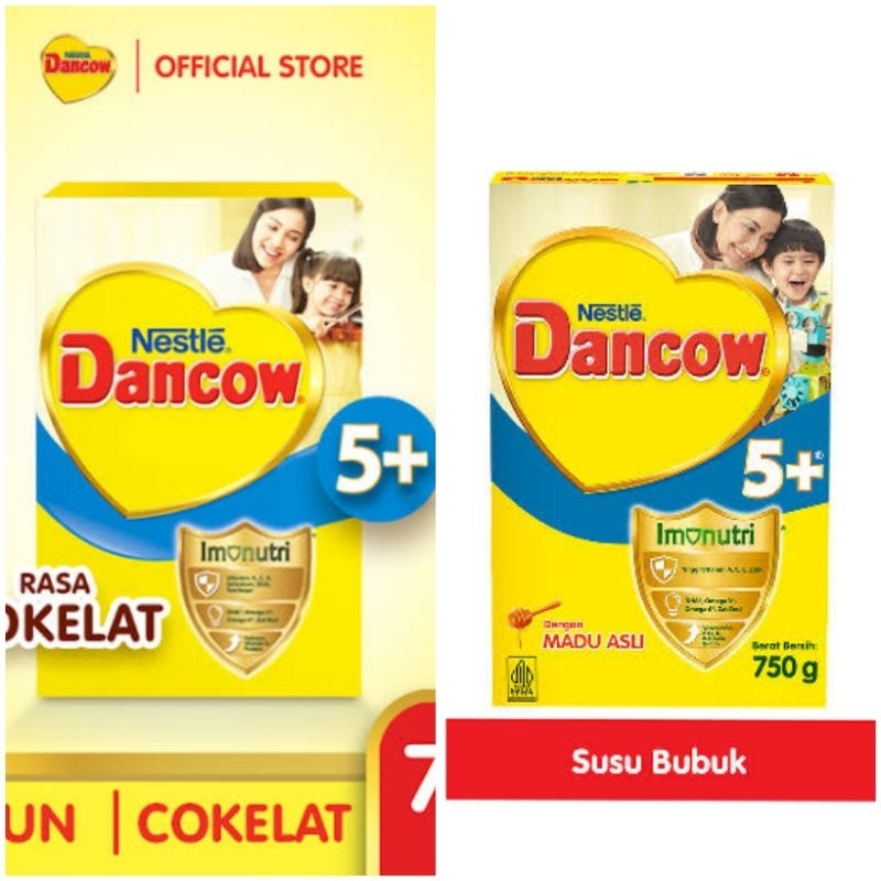 Nestle Dancow 5+ Chocolate Honey 750gr Dankow Milk 750 gr | Shopee Malaysia