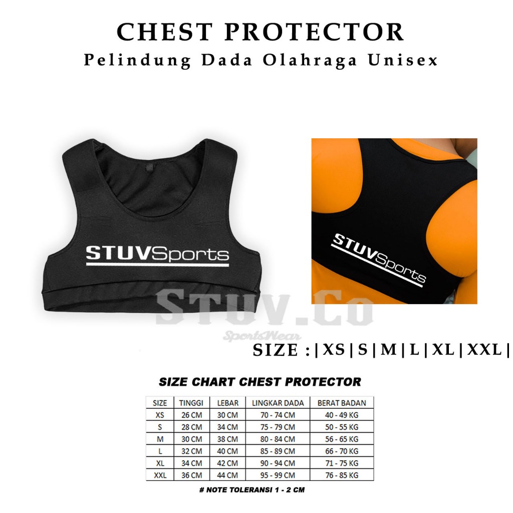 CHEST PROTECTOR STUV.SPORT UNISEX SPORTS CHEST PROTECTOR FOOTBALL VEST ...