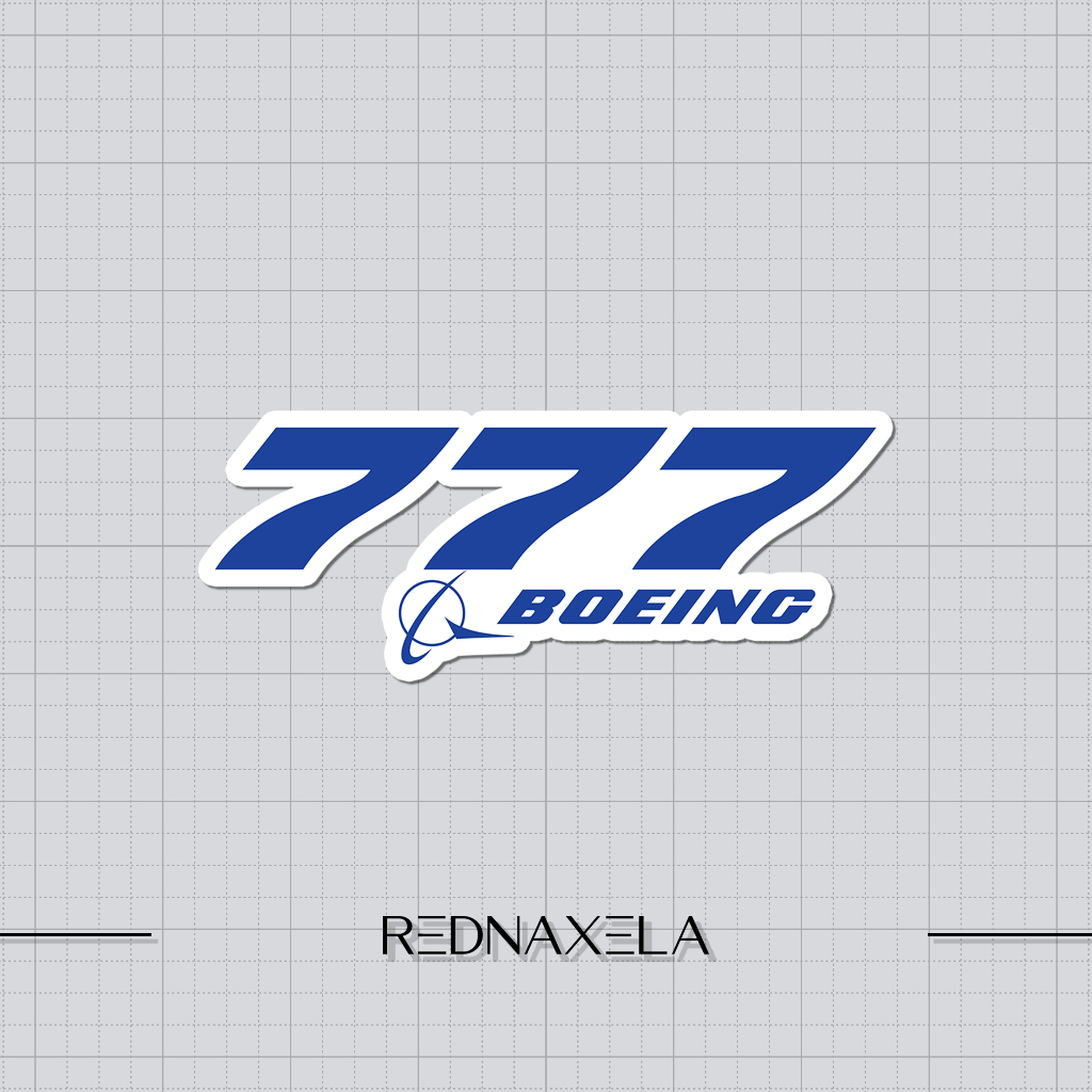 Boeing Vinyl Sticker 777 Logo Outdoor Waterproof Sticker | Shopee Malaysia