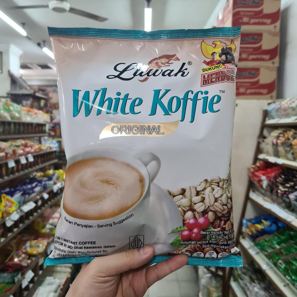 LUWAK WHITE KOFFIE ORIGINAL INSTANT COFFEE 3IN1 18 SACHETS [18x20g ...