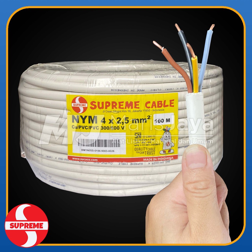 (PER METER) SUPREME NYM Single Cable 4x2.5 4x2.5 mm2 | Shopee Malaysia
