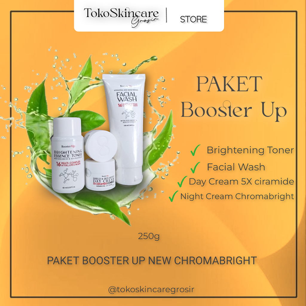 HITAM NEW Booster Up CHROMABRIGHT Ultimate Skincare to Brighten and ...