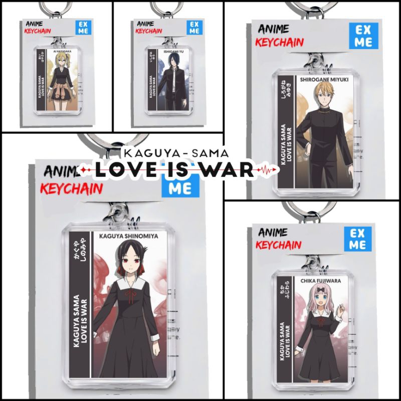 GANTUNGAN Kaguya sama wa Kokurasetai Keychain - Kaguya sama Love is War ...