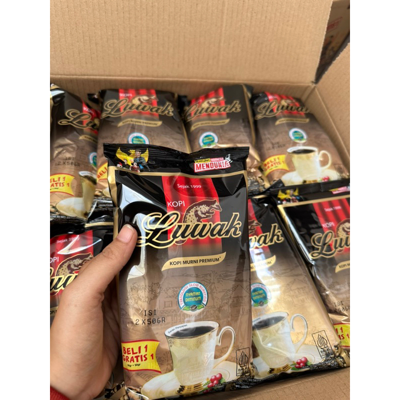 HITAM Black Luwak Coffee 50g packaging buy 1 get 1 free / Luwak Coffee ...
