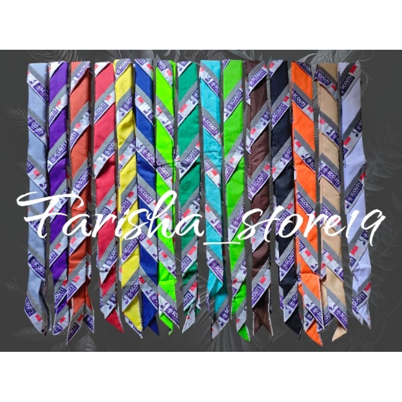 Scout scraf scout scout woven anti-fade/not screen printed | Shopee ...