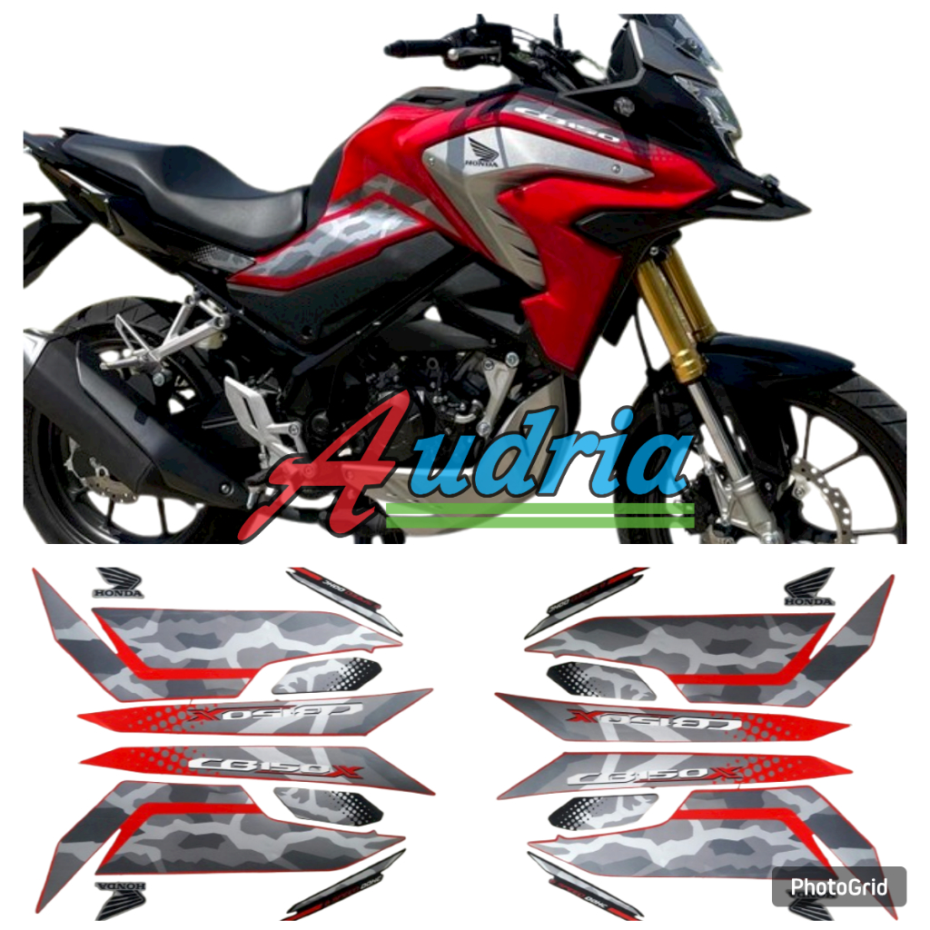 MERAH Red Honda cb150 x 2025 motorbike Striping Sticker | Shopee Malaysia