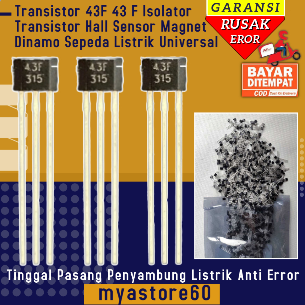 Transistor 43F 43 F Insulator Transistor Hall Magnet Sensor Universal ...