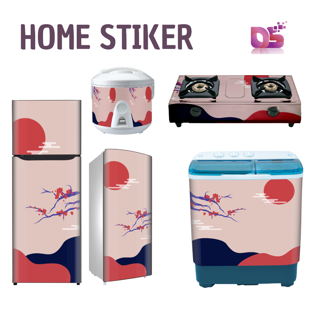 MESIN Digi Sticker Home Set Premium Refrigerator Sticker Stove Sticker ...