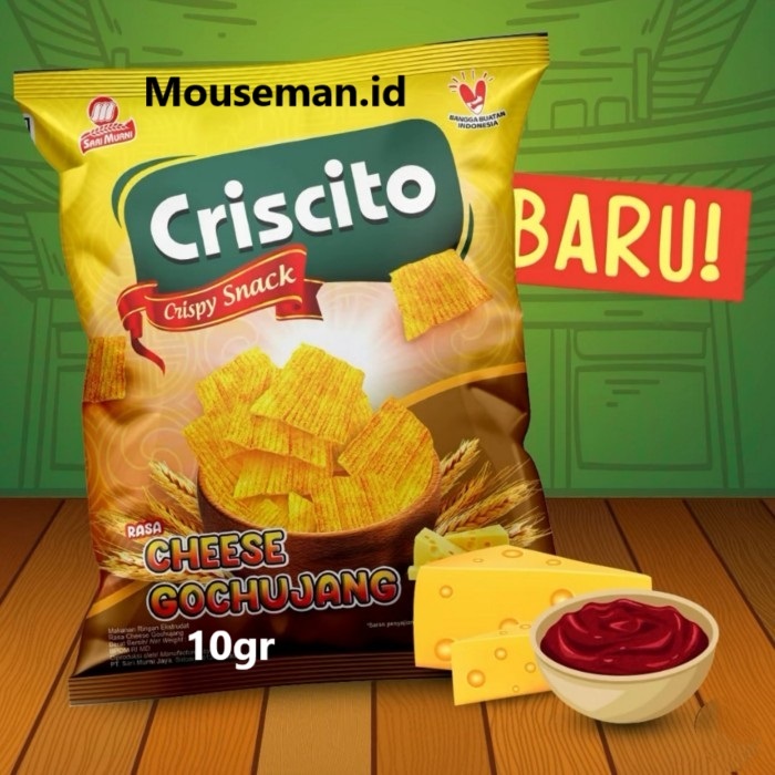 Mouseman - Criscito Crispy CHEESE Snack CHEESE GOCHUJANG Flavor - 10gr ...