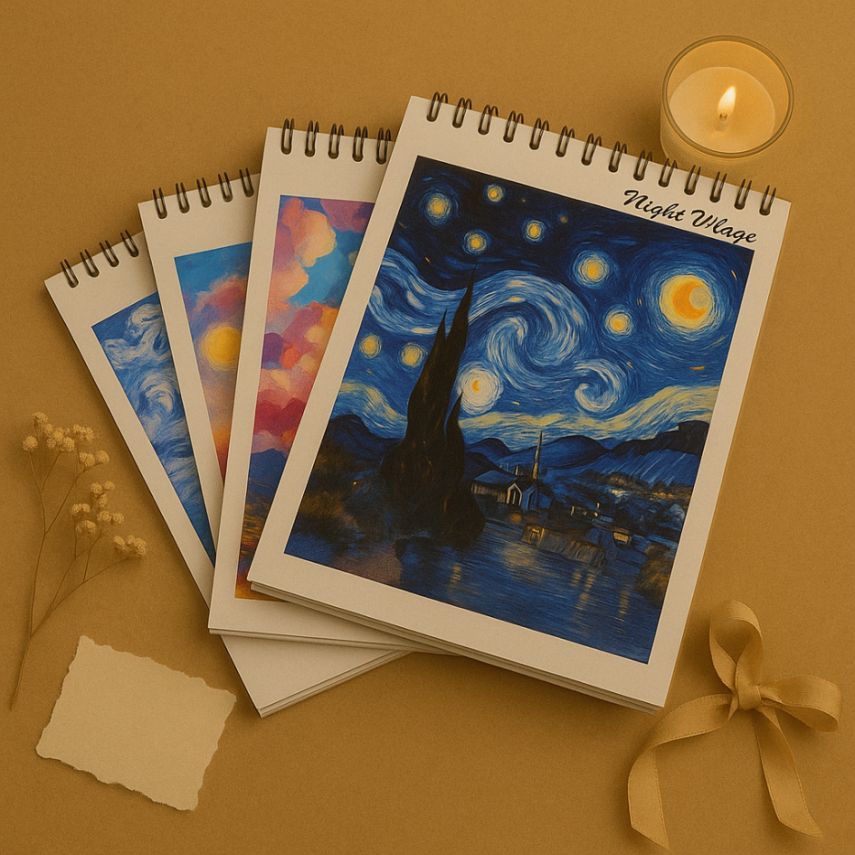 [READY] Sketchbook A5 Aesthetic Vertical Drawing Book Spiral Volume 50 ...
