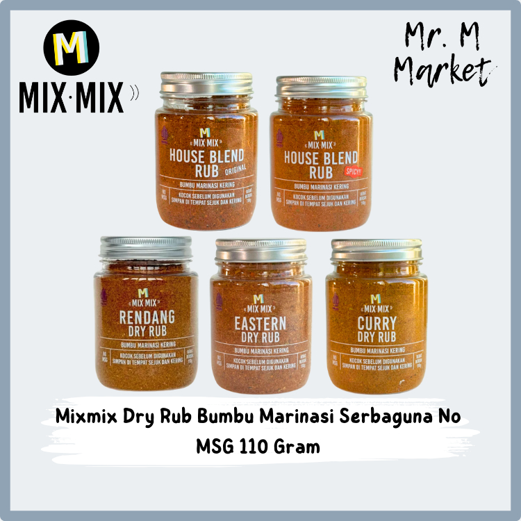 Mixmix Dry Rub Spices 110 grams - Multipurpose Marinade for Grill and ...