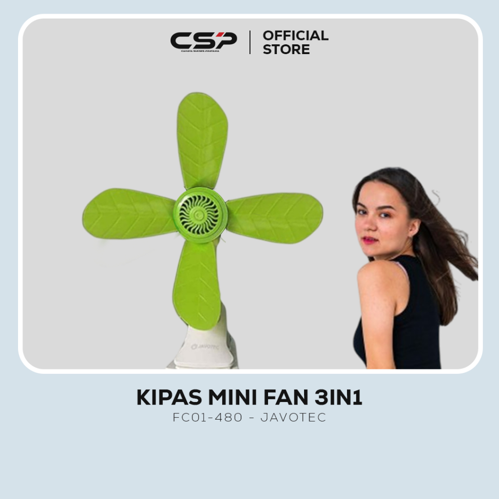 [CSP_MATSUKA] Mini Fan/Wall-Sitting Clip-On Fan Javotec 4-Props FC01 ...