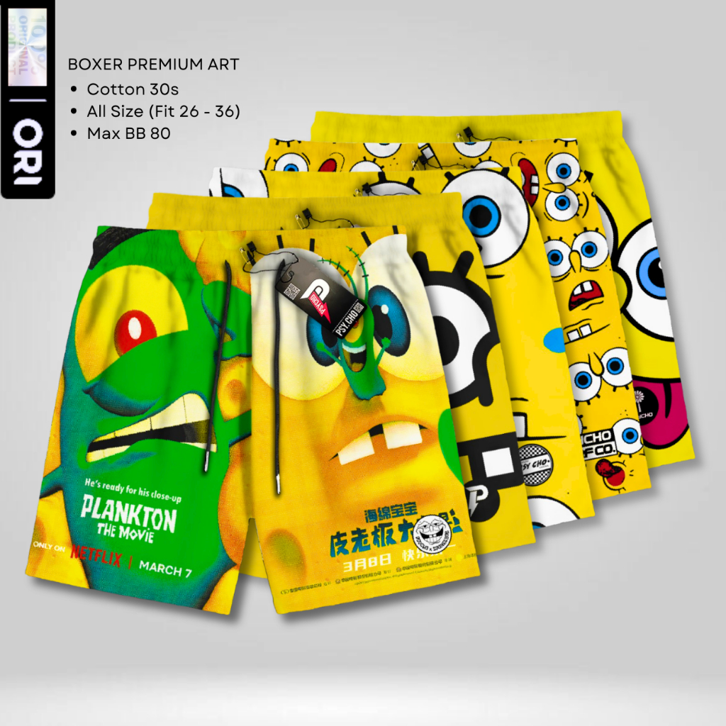 CTL-05 Men's boxers| Wholesale spongebob anime drawstring boxer shorts ...