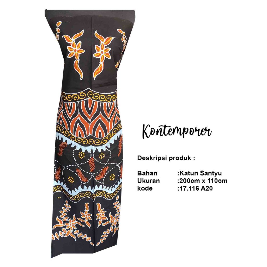 Original written batik with contemporary motifs - elegant batik ...