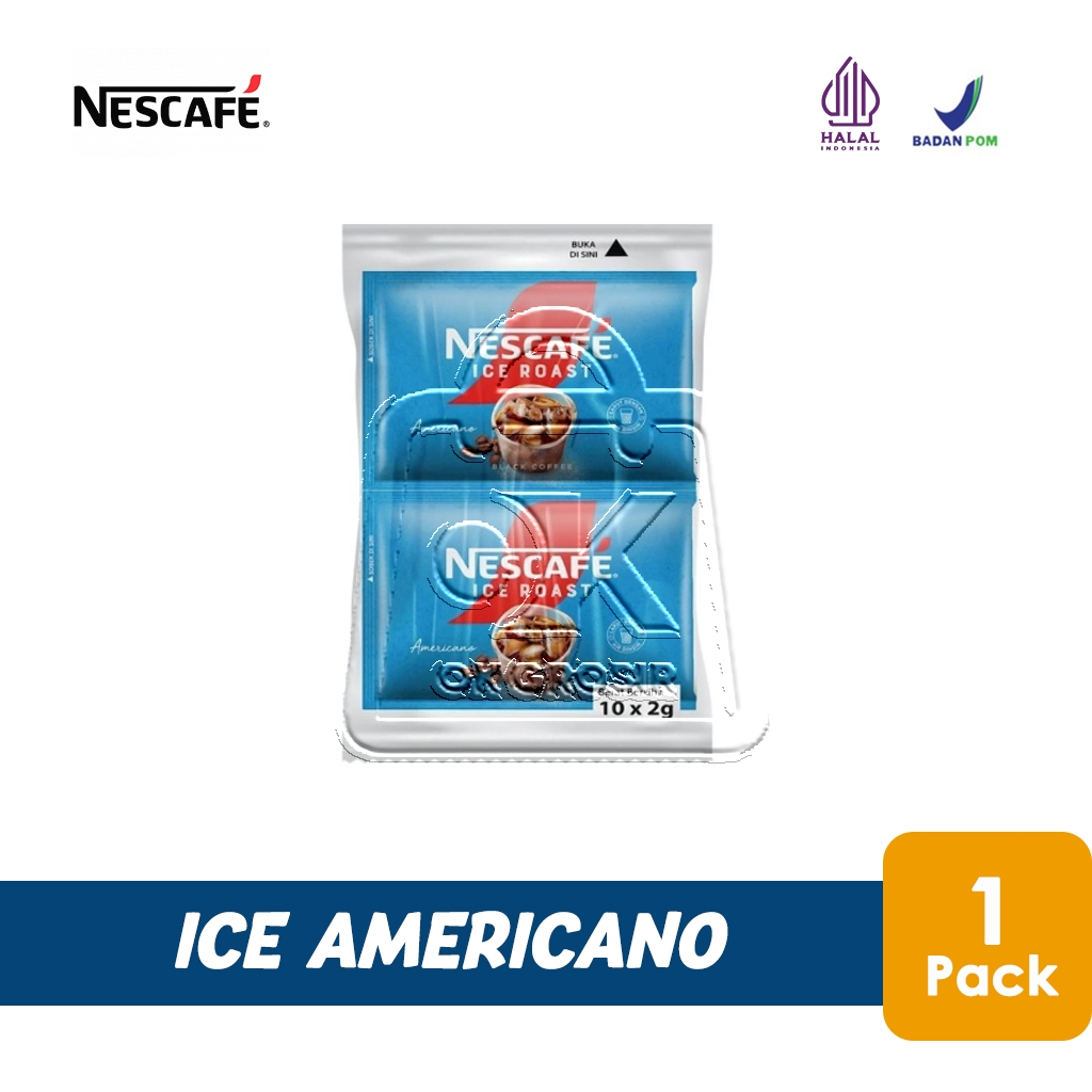 NESCAFE ICE AMERICANO ICE ROAST Instant Coffee Ground Coffee Sachet ...