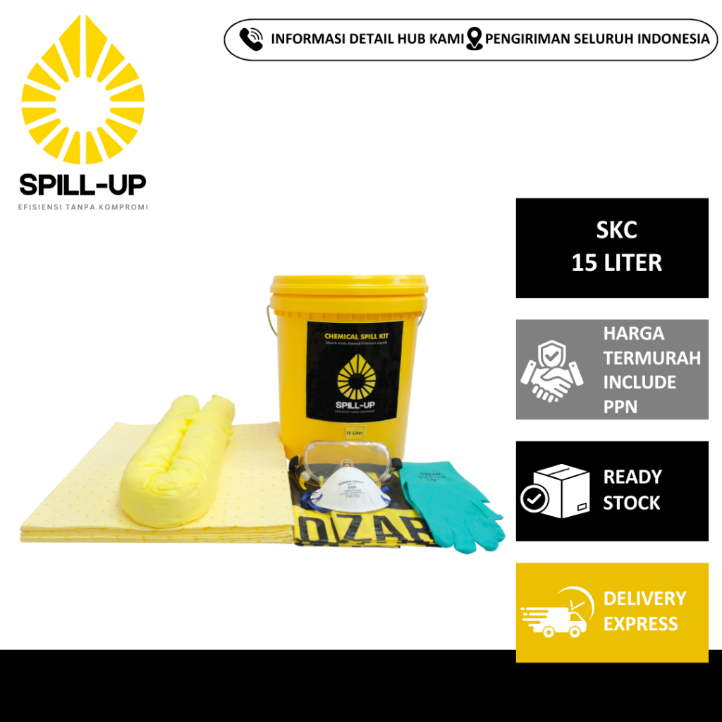 Chemical Spill Kit Basic Chemical Spill Kit 4 gal Up to 15 Liters ...
