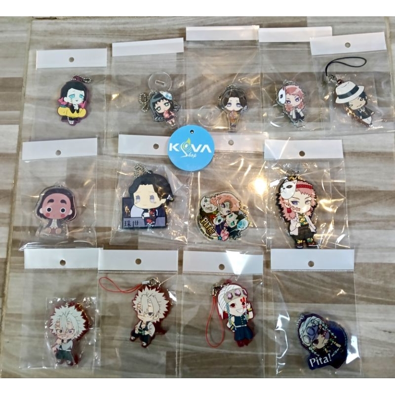 Keychain Rubber Acrylic Stand Merchandise Kimetsu no Yaiba Sanemi Muzan ...