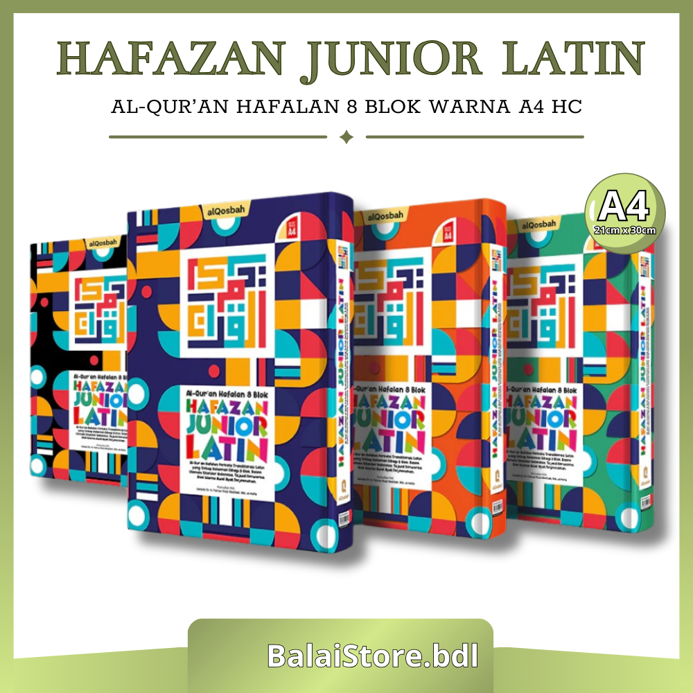 Al Quran Hafazan Hafazan Junior Per word Latin 8 Blocks A4 HC Al Quran ...