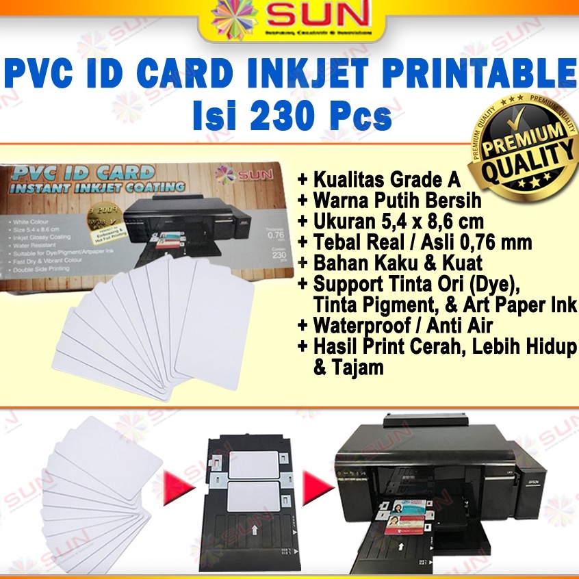 CODE L73A Inkjet PVC Id Card Grade A 76 White uk 86 x 54 cm contains 23 ...