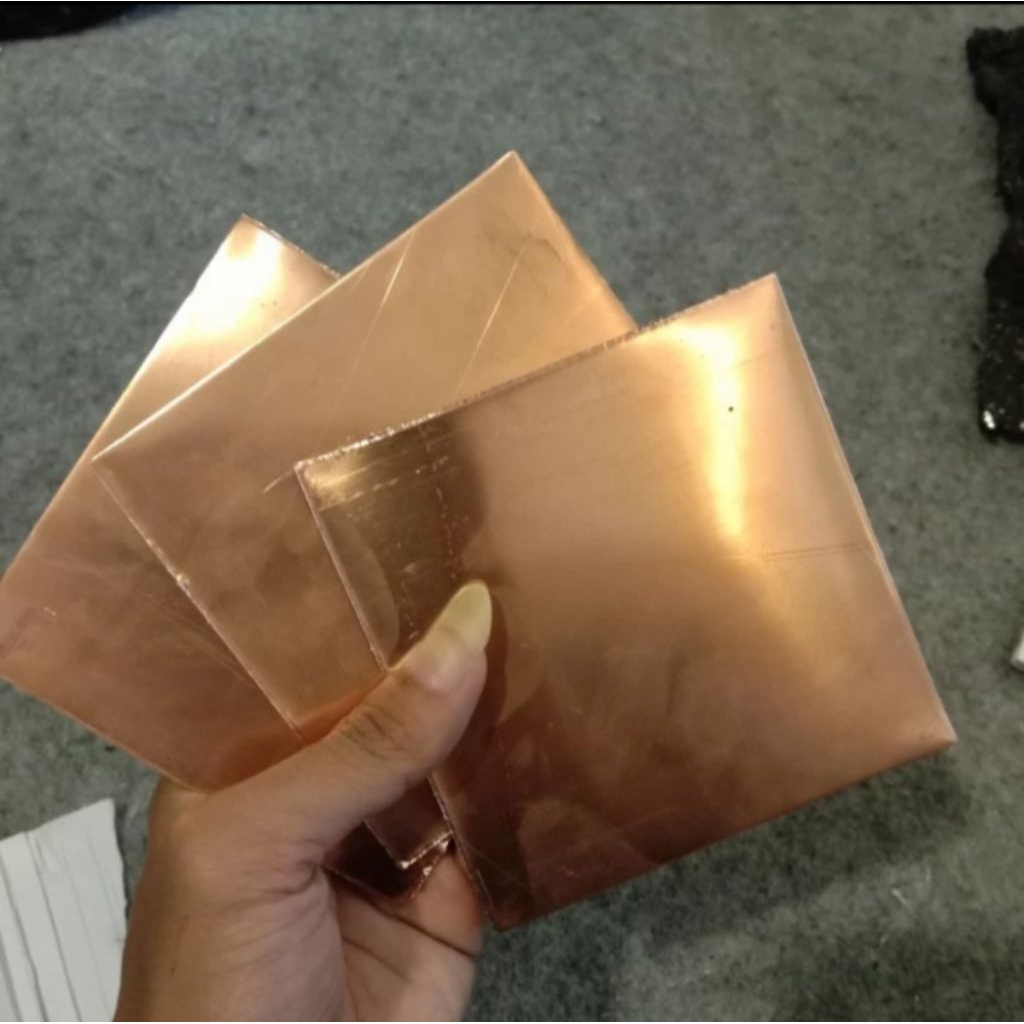 Pure Copper Plate 0.5mm x 10cm x 15cm | Shopee Malaysia