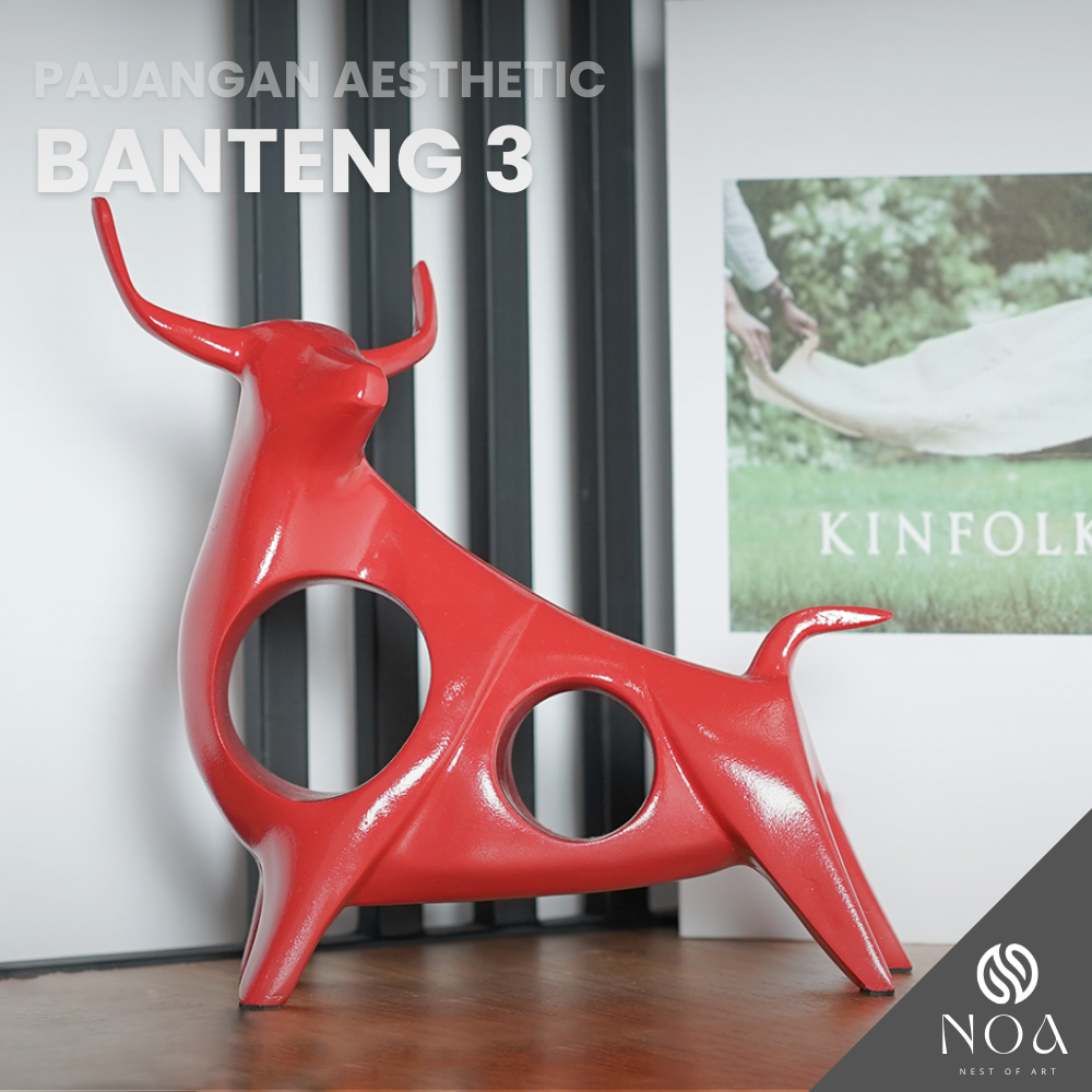 Bull Ornament model 3 Resin 21cm | Aesthetic Desk Display for Office ...