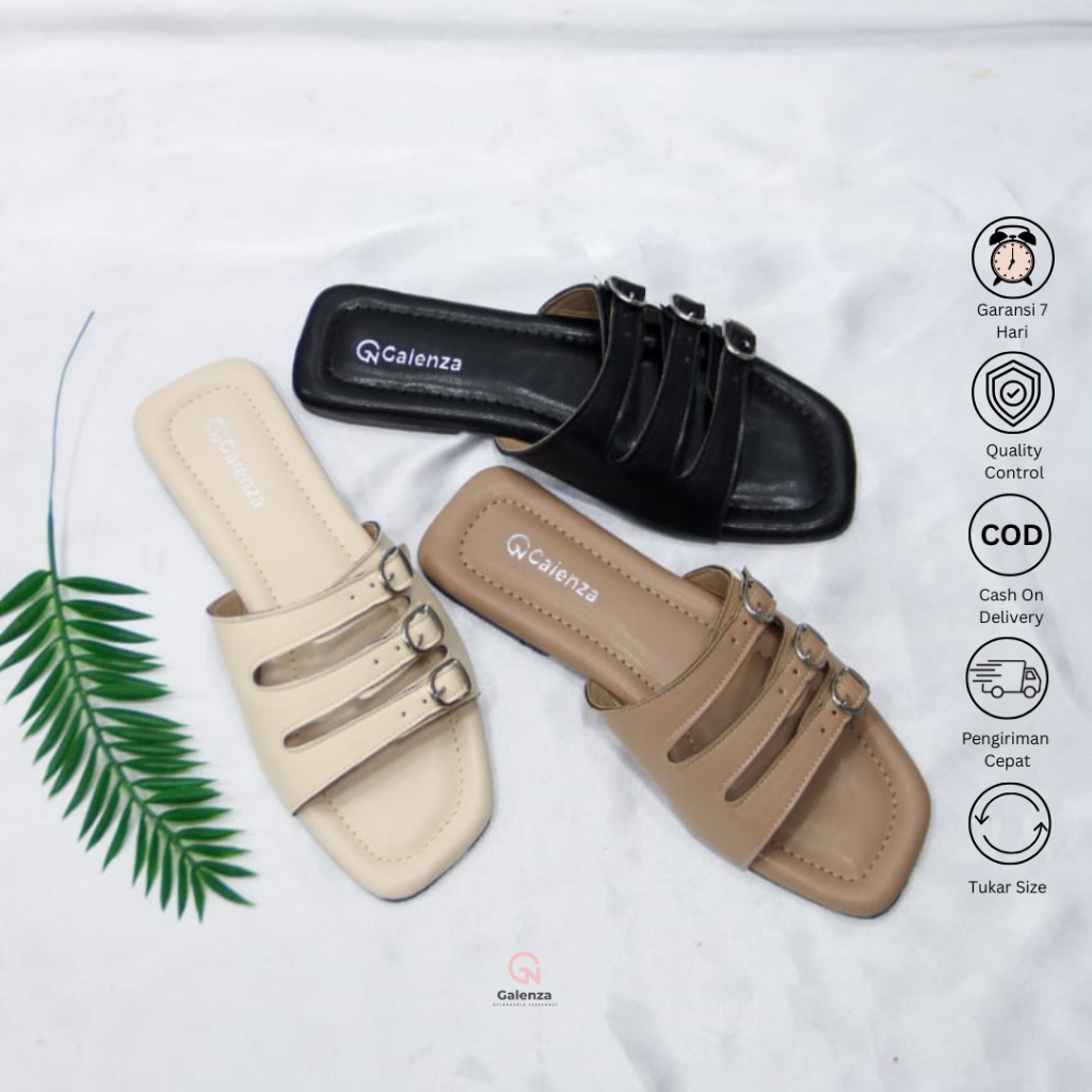 Galenza Zeda Women's Strap Teplek Sandals | Shopee Malaysia